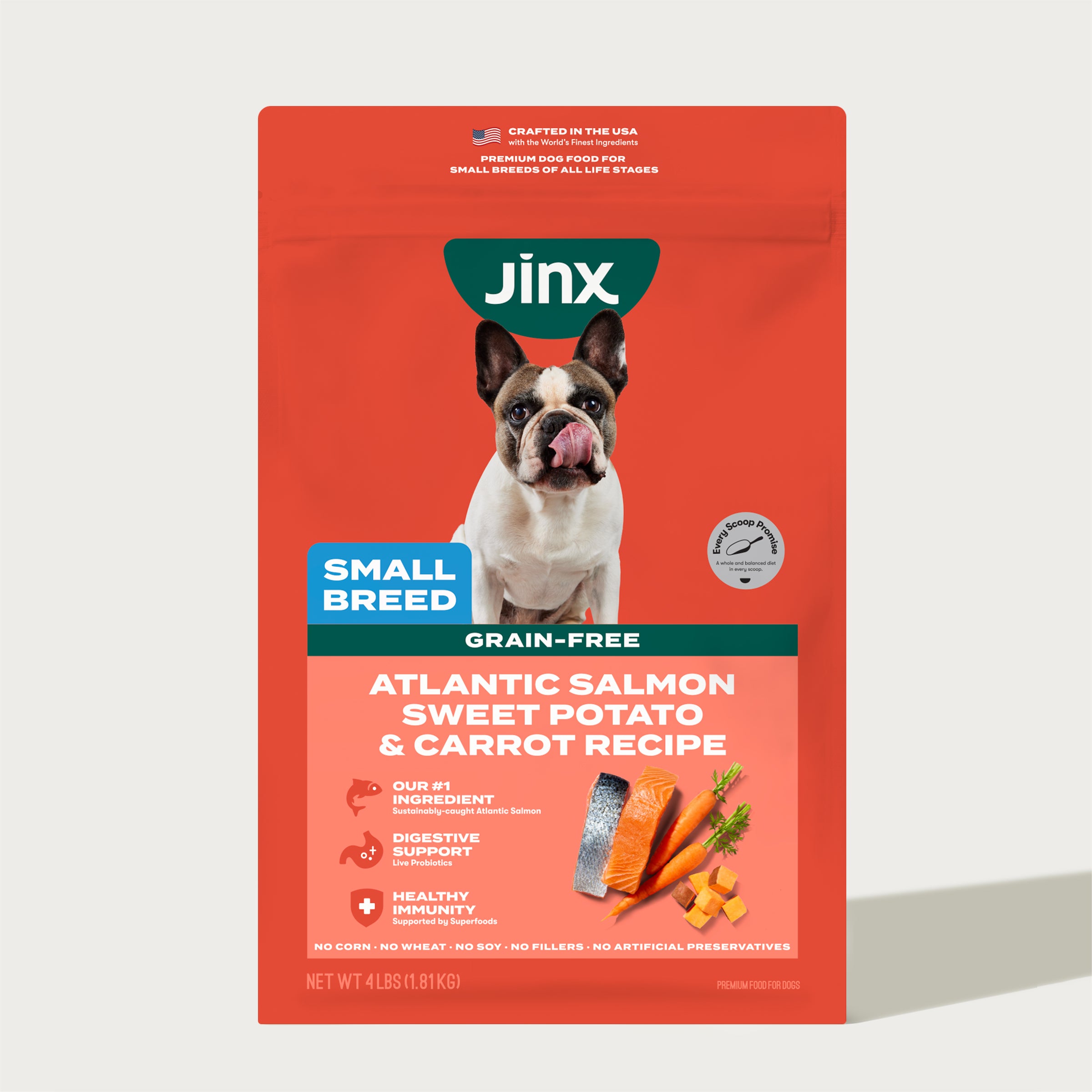 Shop Grain-Free Salmon Dog Food With Carrots: Kibble – Jinx