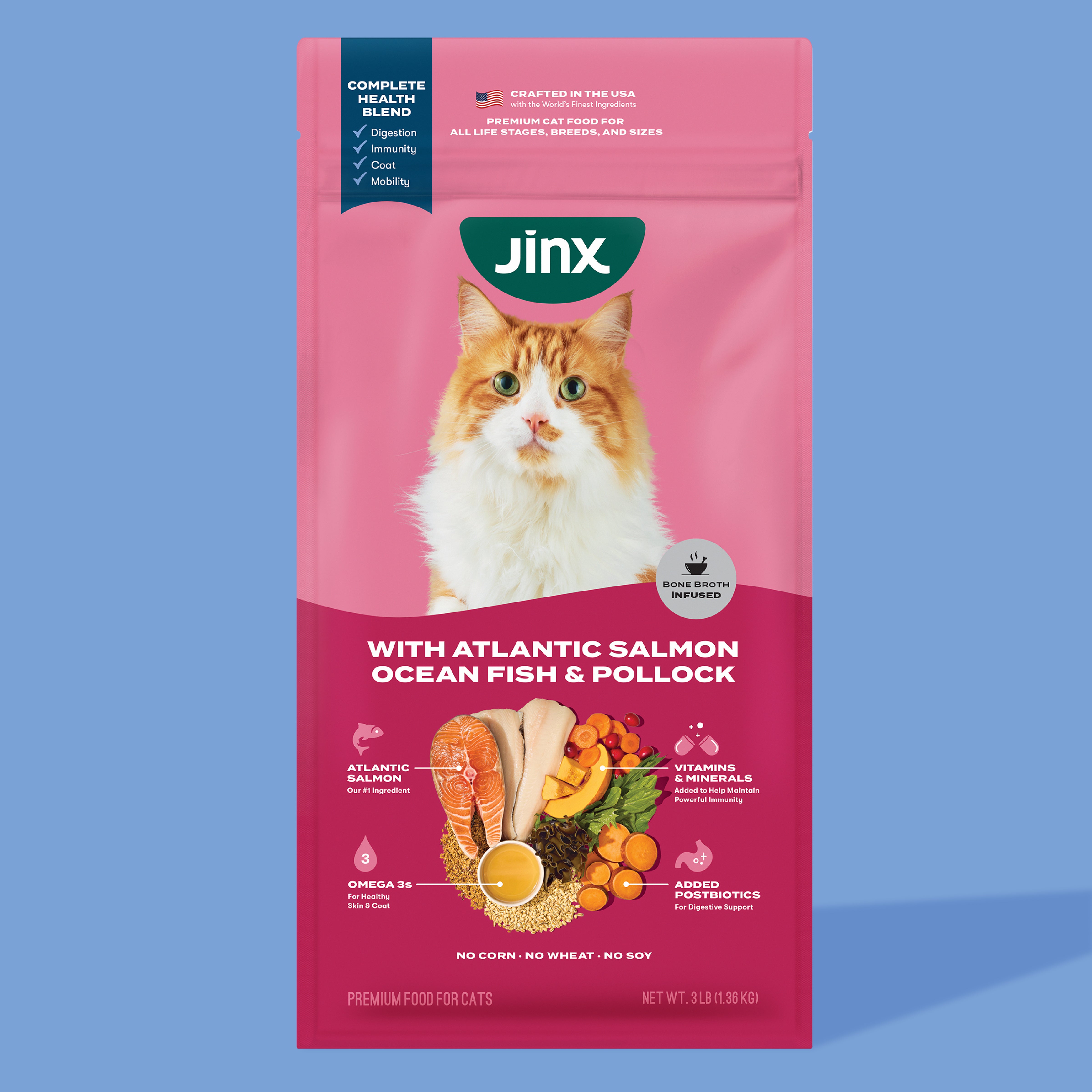 Atlantic Salmon Dry Cat Food for Healthy Skin | Jinx