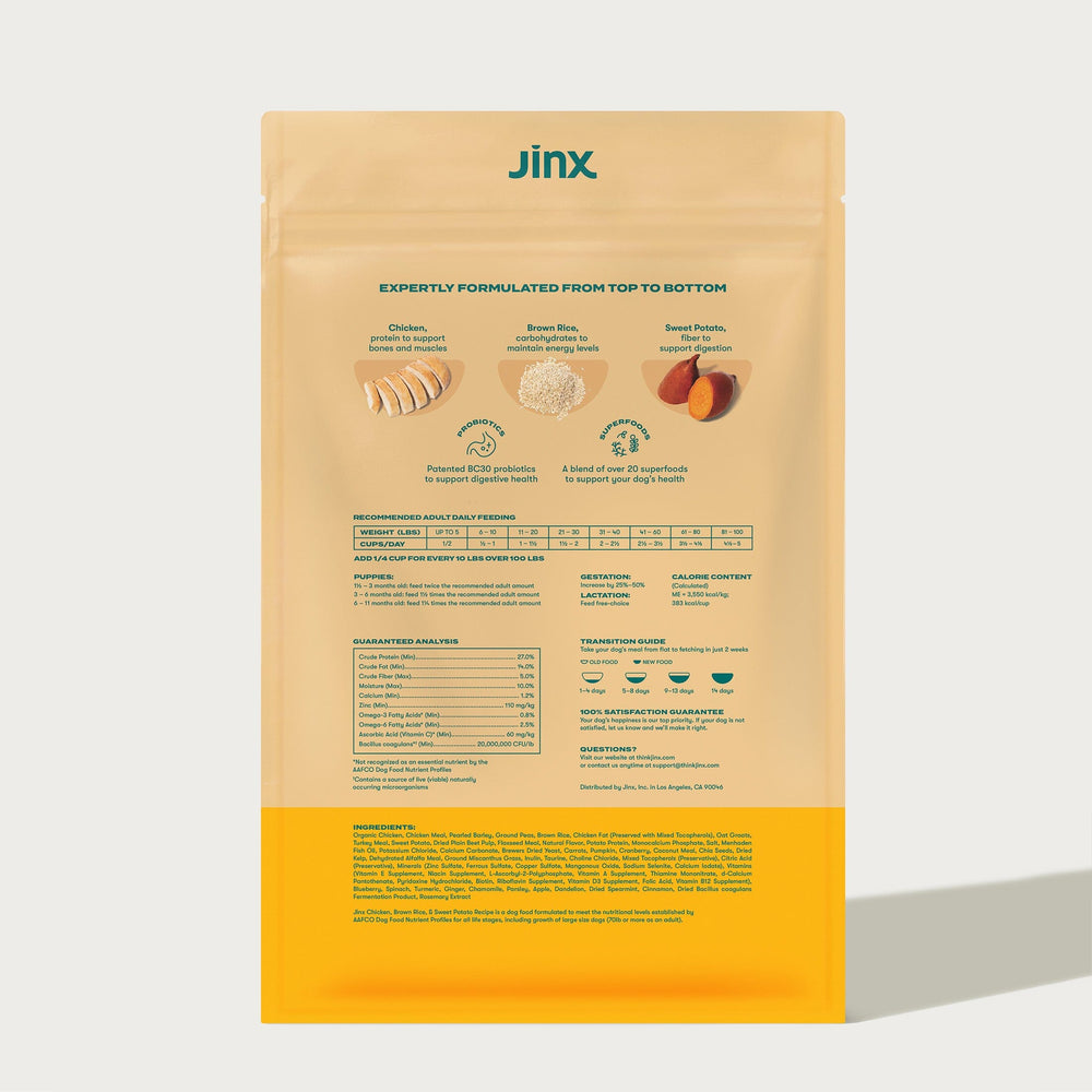 Jinx | Dog Kibble: Organic Chicken & Pumpkin