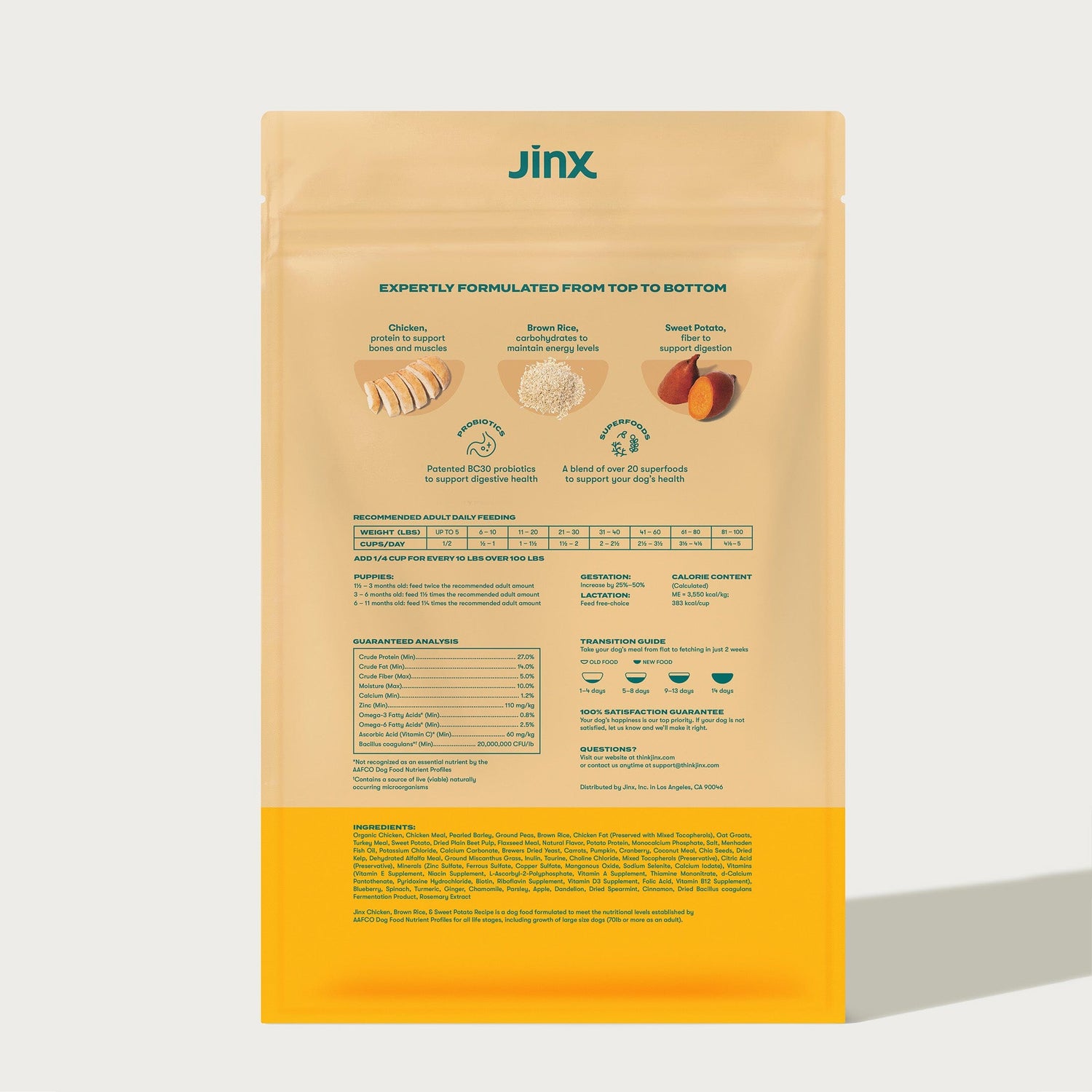 Jinx | Dog Kibble: Organic Chicken & Pumpkin